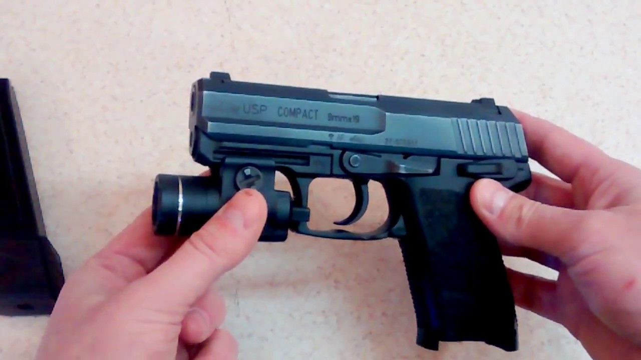 HK USP9c Home Defense Setup - YouTube