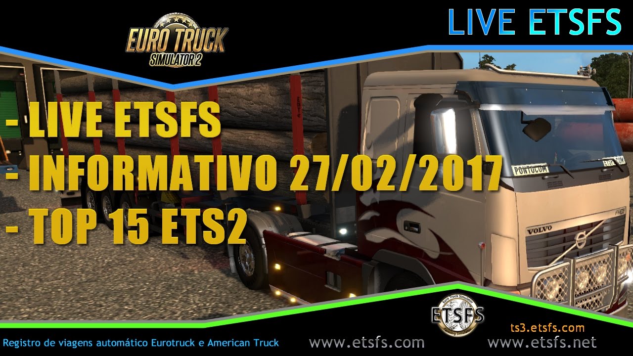 LIVE ETSFS - INFORMATIVO 27/02/2017 - TOP 15 RANKING ETS - YouTube