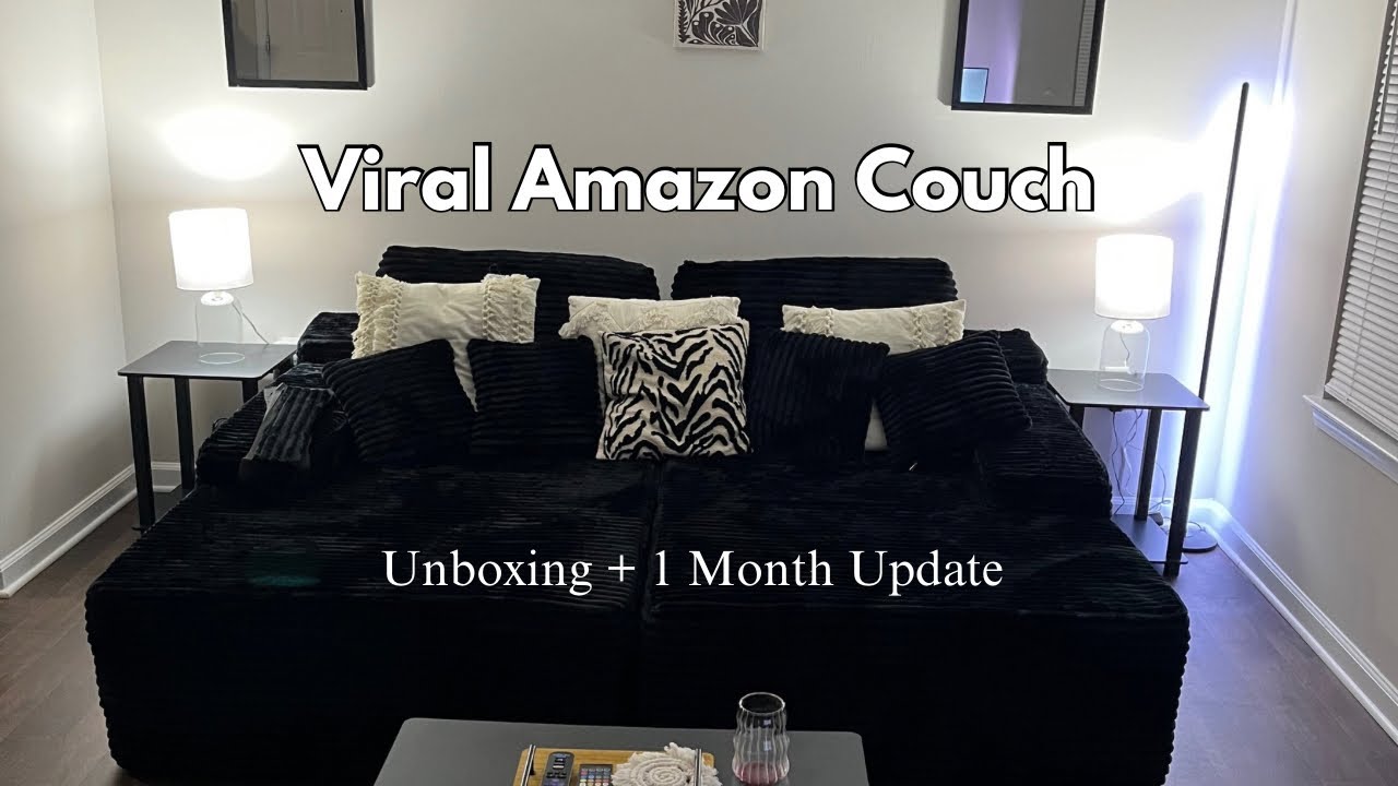 Viral Amazon Couch! Unboxing + 1 Month Update!|Being LaLa - YouTube