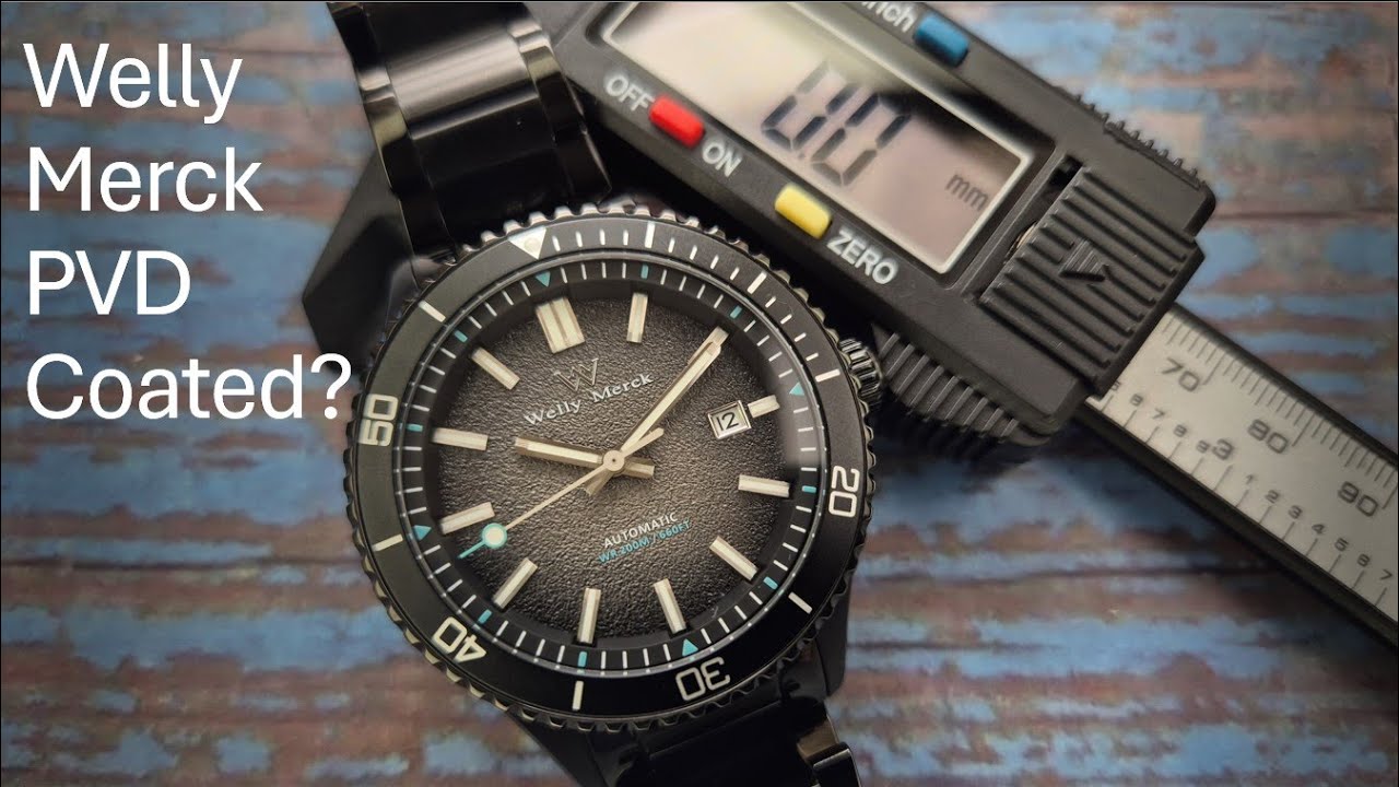 Welly Merck WM046 PVD Coated (?) Dive Watch for $80 - YouTube