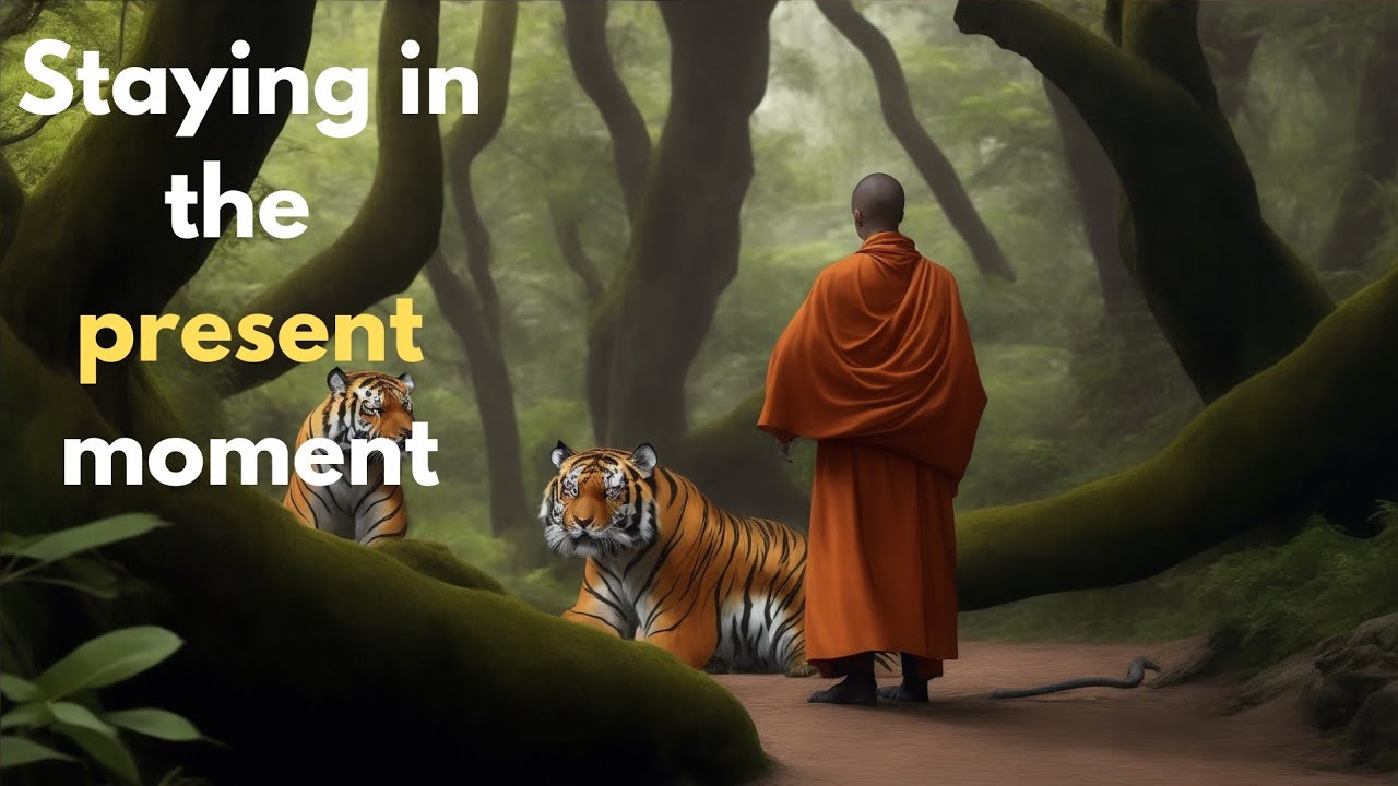 The Tiger and the Monk: A Profound Encounter in the Forest - YouTube