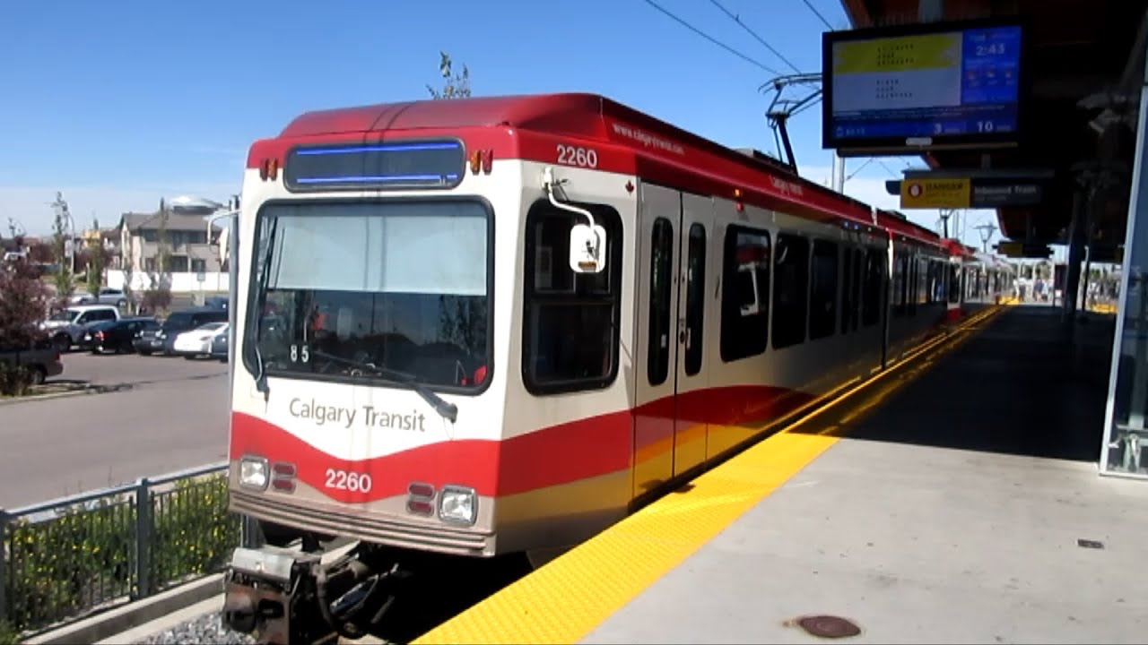 Calgary Transit CTrain Blue Line (Saddletowne to 7th Street W) - YouTube