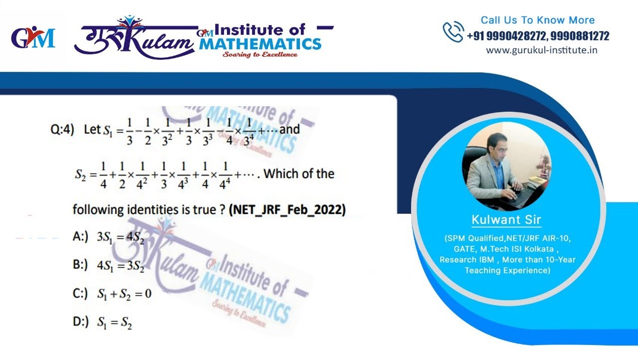 Question 4 | Real Analysis | NET/JRF Feb 2022 - YouTube