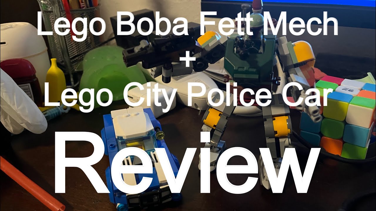 Lego Boba Fett Mech + Lego City Police Car Review - YouTube