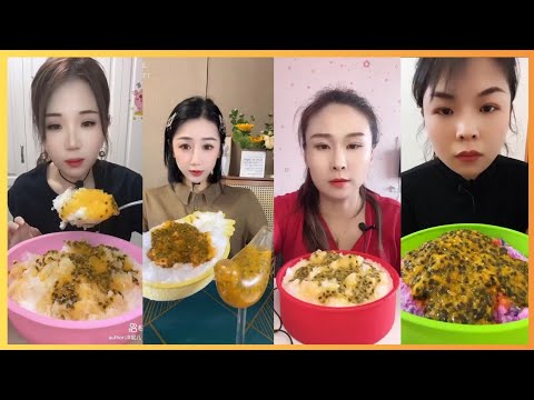 🧊💛Super CRUNCHY!!!🤤 Shaved Ice With Topping Passion Fruit Sauce💛🧊|| # ...