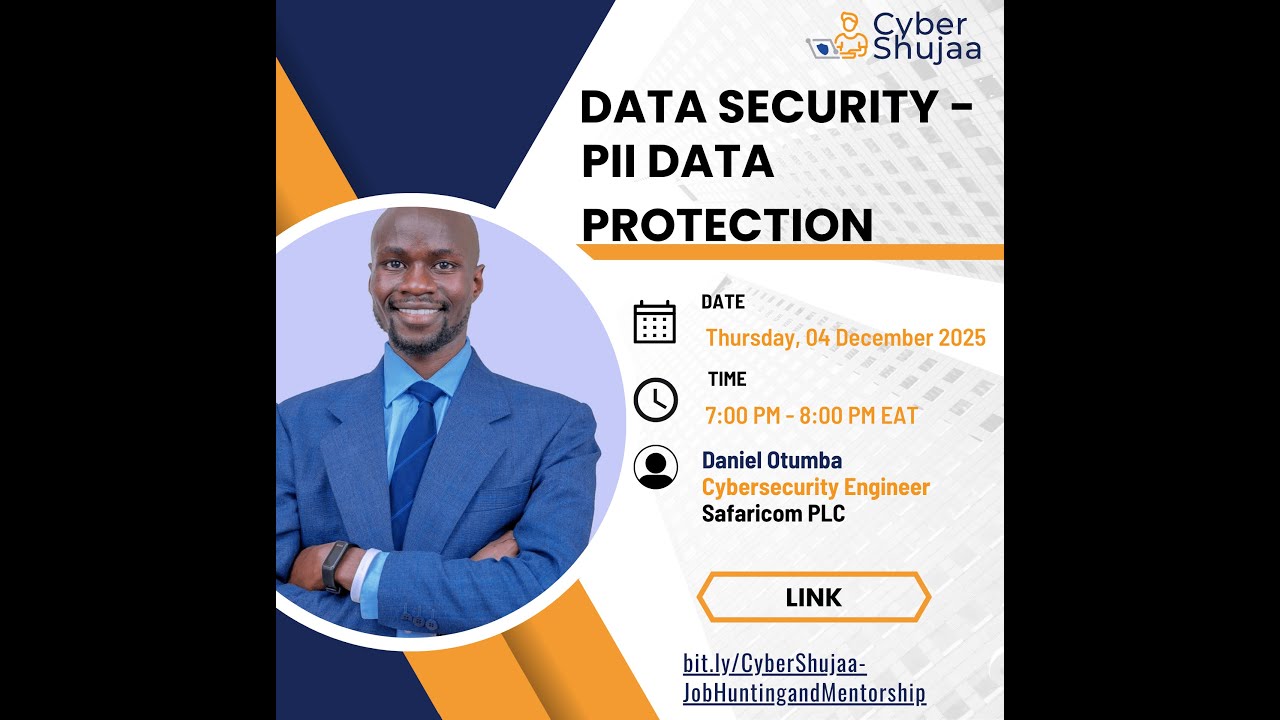 Data Security & PII Protection with Daniel Otumba - YouTube