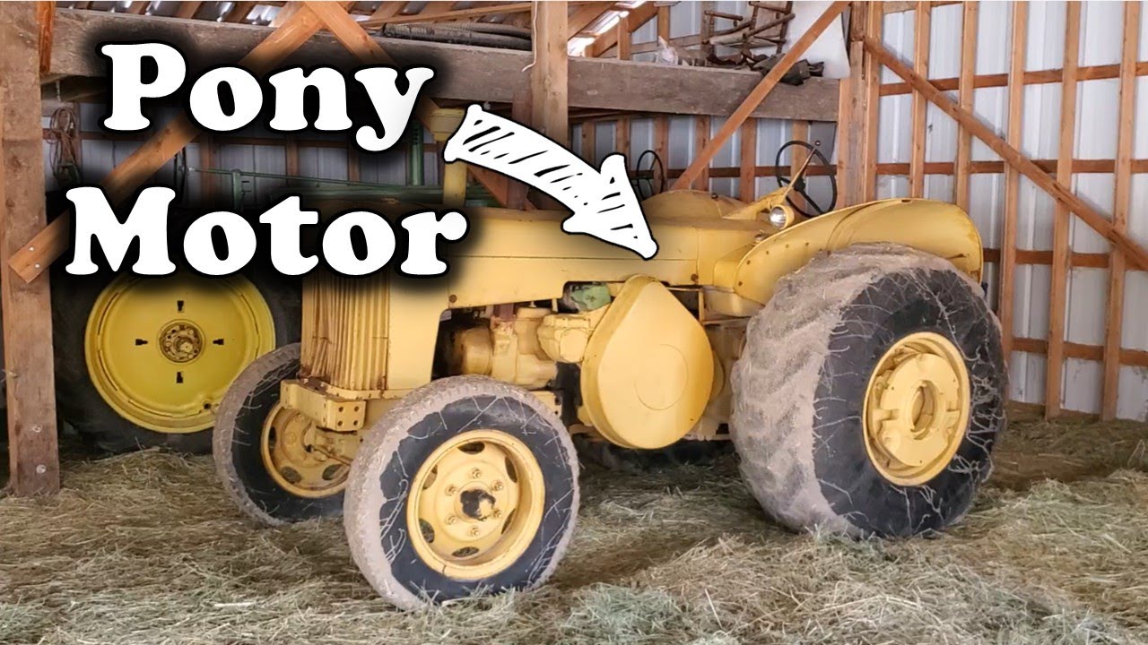Pony Motor First Start - John Deere 830 Industrial - YouTube