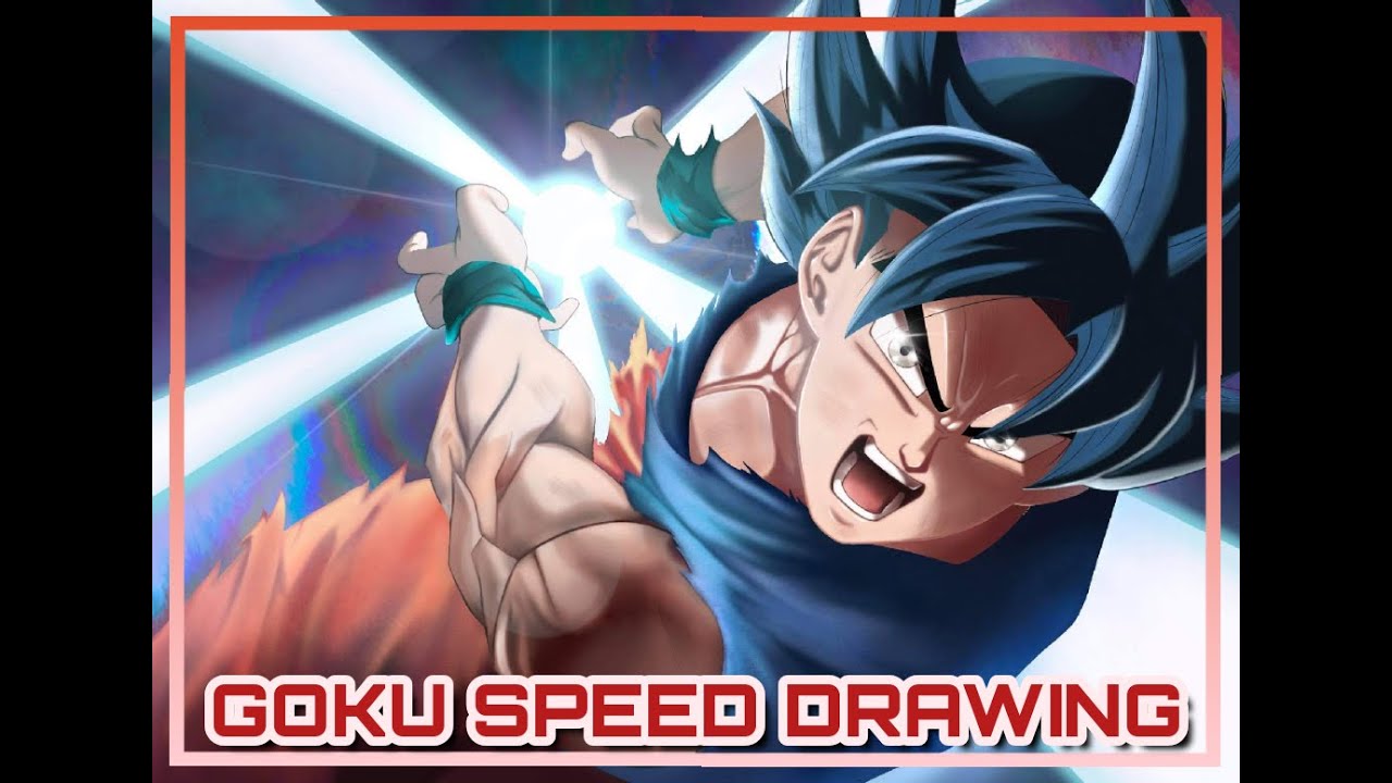 Goku speed drawing - YouTube