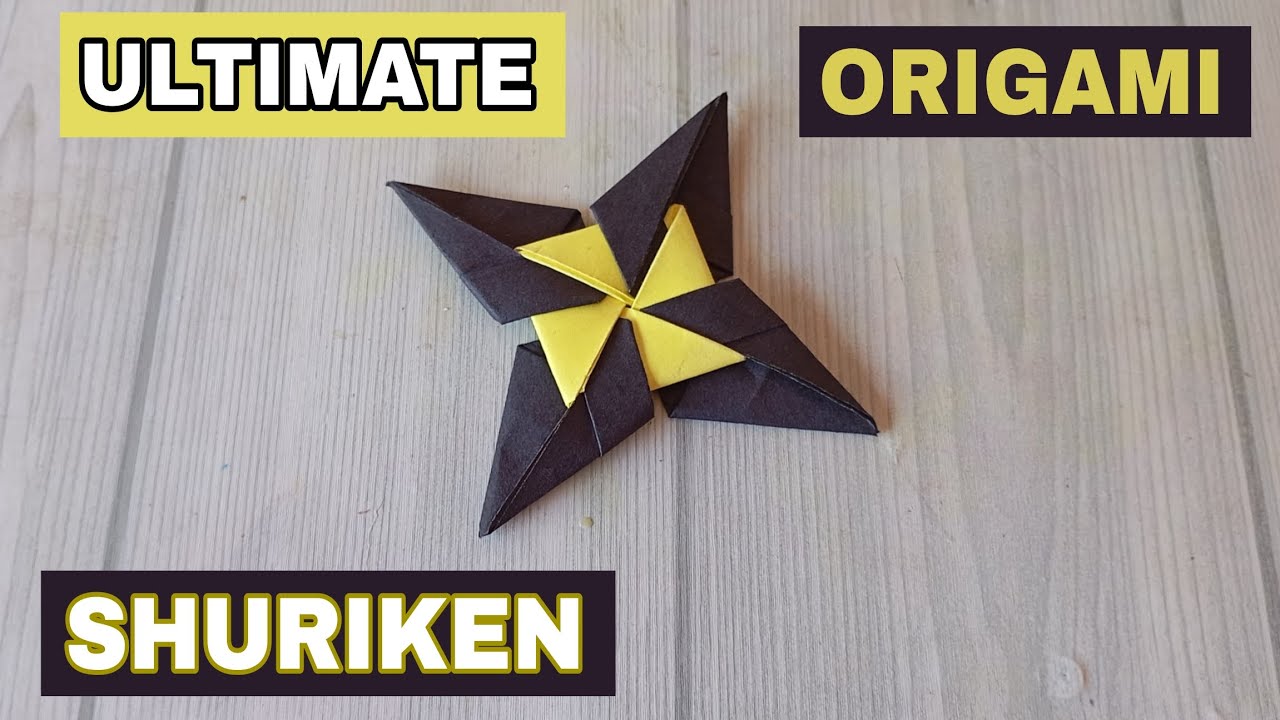 ORIGAMI NINJA STAR SHURIKEN ULTIMATE TUTORIAL STEP BY STEP NAKE | DIY ...