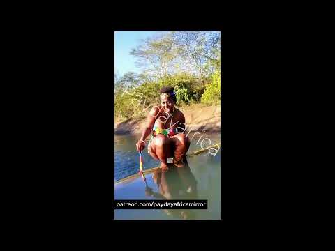 Zulu Maidens After Traditional River Bath
