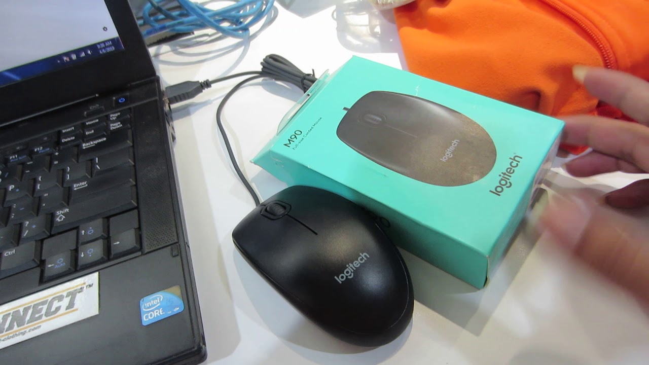 Test Mouse Logitech M90 - YouTube