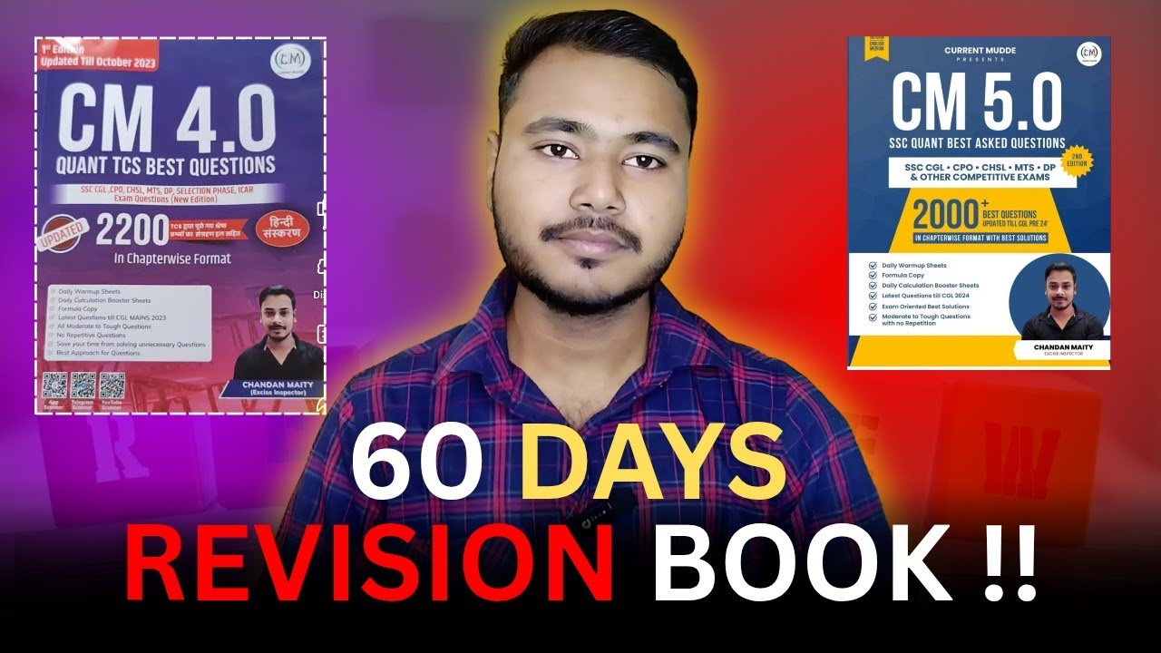 "60 Days SSC Quant Revision Book 🔥 | CM 4.0 vs CM 5.0 | Best Book for ...