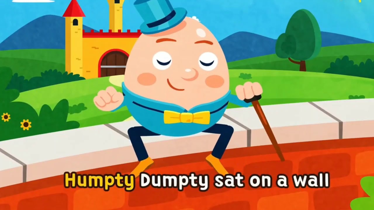 Humpty Dumpty Sat On The Wall | Best Nursery Rhyme, The Best Kids Song ...