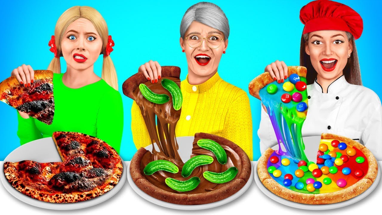 Me vs Grandma vs Chef Cooking Challenge | Food Situations & Parenting ...
