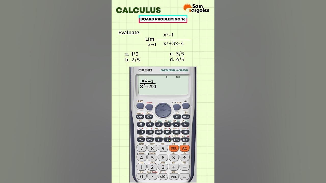 Evaluate Limits | Calculus using calculator techniques - YouTube