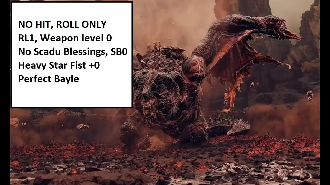 Bayle the Dread. RL1, WL0, SB0 Hitless (Heavy Star Fist +0) - YouTube