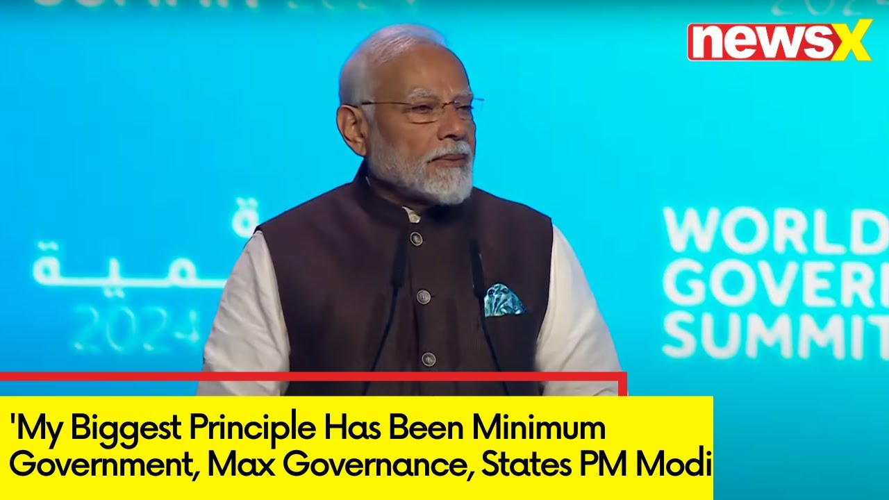 'My Biggest Principle Has Been Minimum Government, Max Governance' | PM ...