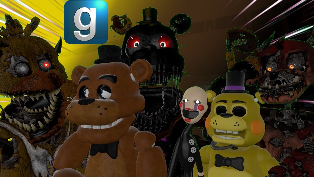 GMOD FNAF | HW Nightmares attack part 4 - YouTube