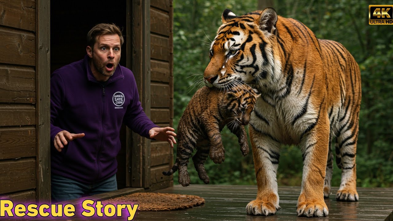 UNBELIEVABLE: Desperate Mother Tiger Brings Her SICK Cub to Man's Door ...