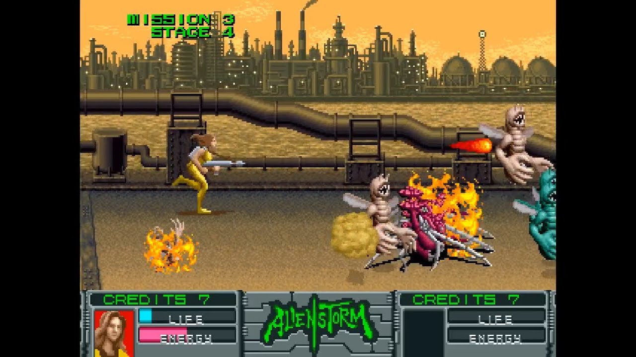 Alien Storm (1990) HD 60fps SEGA Arcade Gameplay - YouTube