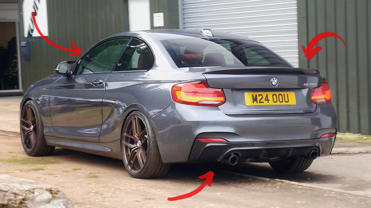 LOOKS WAY BETTER! Carbon Fibre Diffuser & Interior | LCI BMW M240i ...