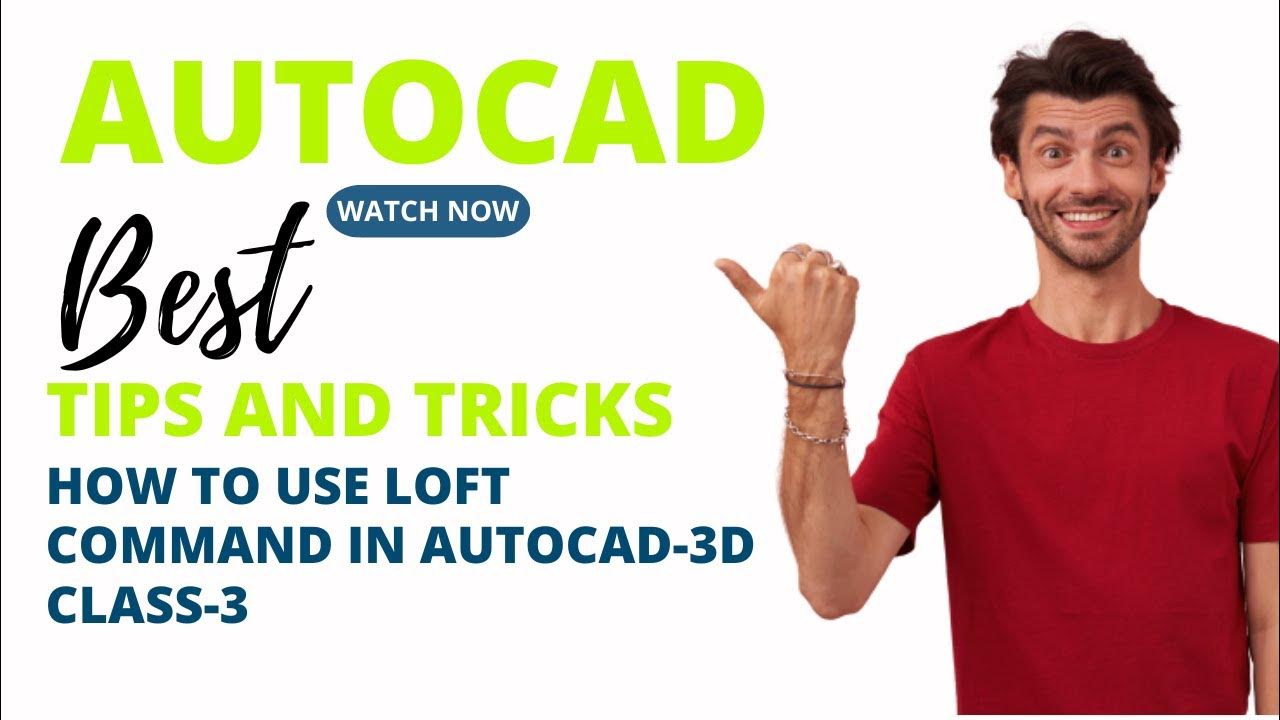 How to use loft command in Autocad 3d - YouTube