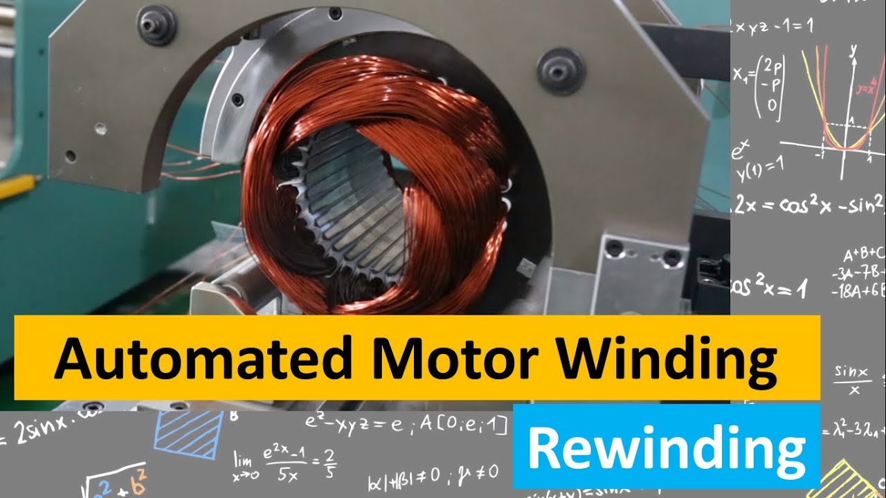 Winding Electric Motors through Automation - YouTube
