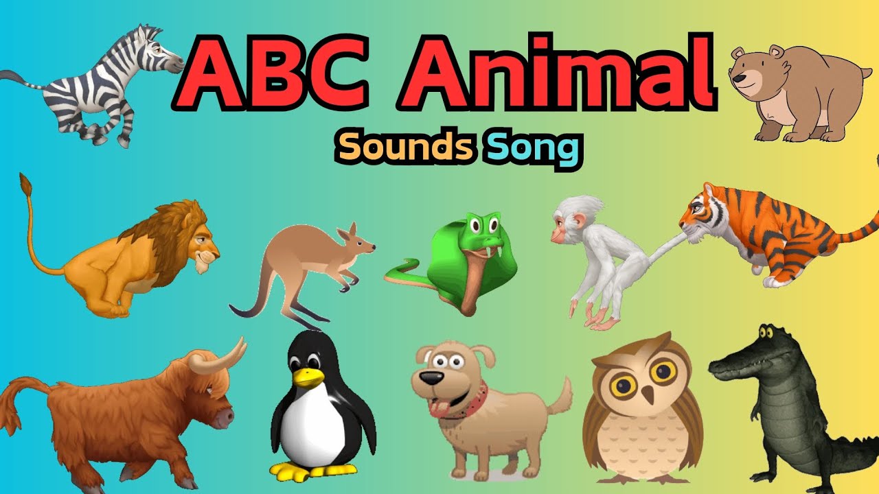 Alphabet Animals | ABC Animal Song Nursery Rhymes | ABC Animals Song ...