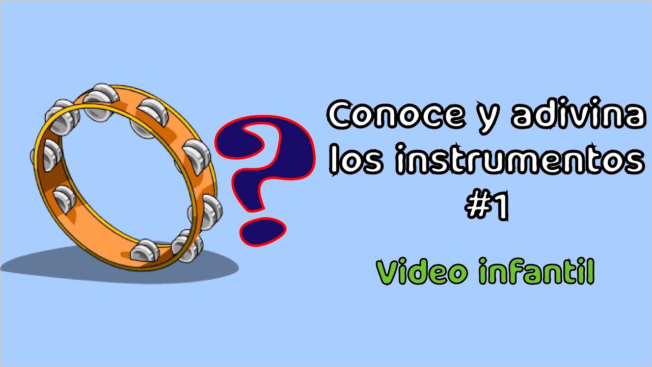 🎸 🎷 Conoce y adivina instrumentos - Actividad para niños pequeños - YouTube