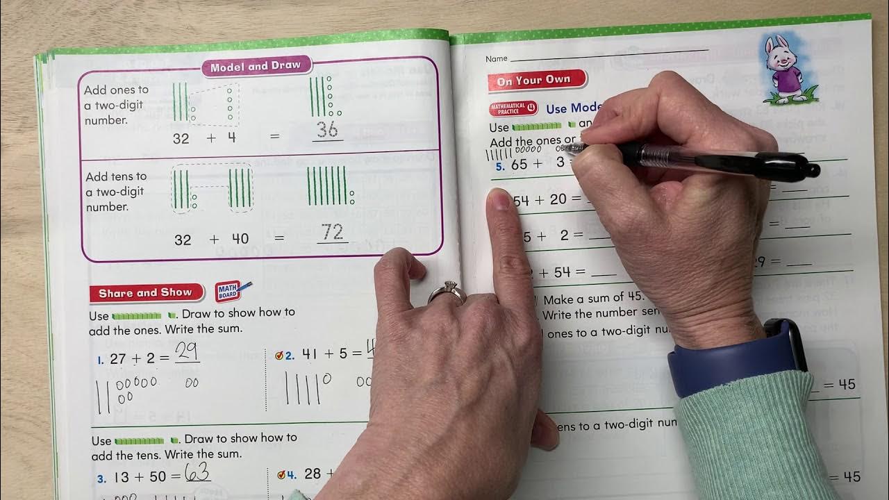 Go Math Chapter 8 Lesson 5 "Use Models to Add" - YouTube