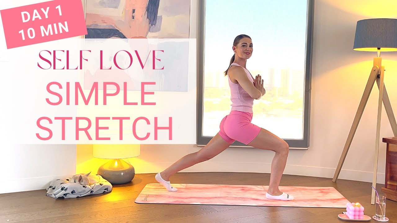 Simple stretch routine / Week of Self Love / Day 1/ Valentines Day ...