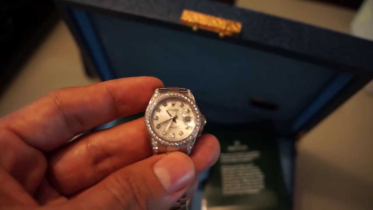 Ladies Rolex Silver Jubilee with Diamonds & White Gold Datejust Style ...