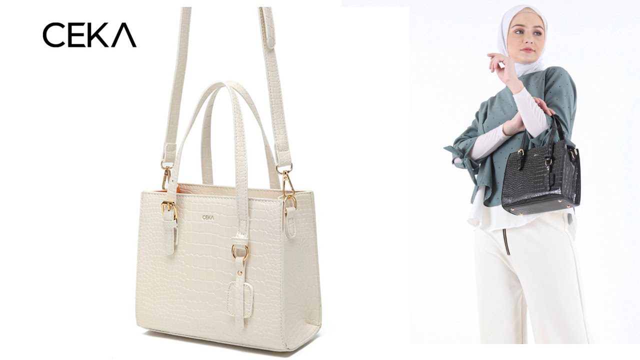 Totebag Wanita Ceka Resleting Tas Tote Bag Wanita Import Bisa Shoulder ...