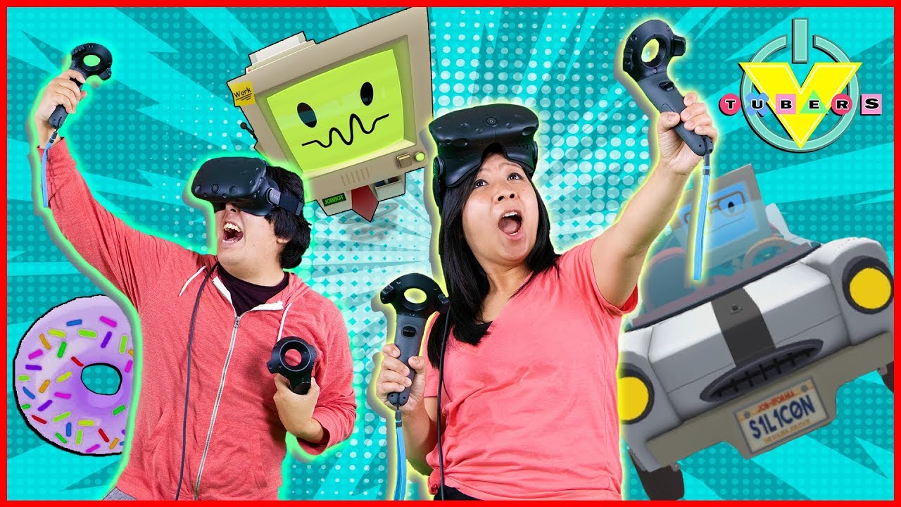 Job Simulator Car Mechanic VR Let's Play VIRTUAL REALITY with Ryan's ...