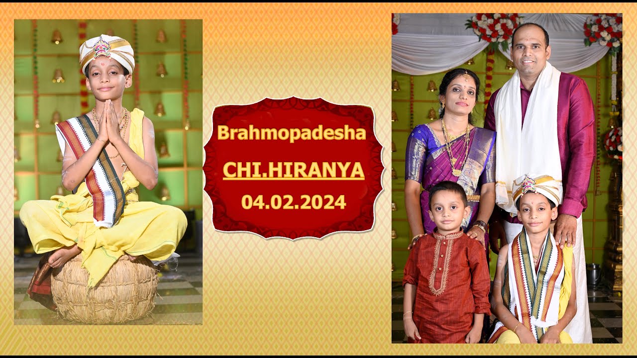 Brahmopadesha CHI.HIRANYA HERLE 04.02.2024 - YouTube