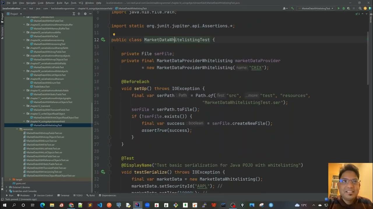 33 - Java Serialization using ObjectStreamField - Code Demo 2 - YouTube