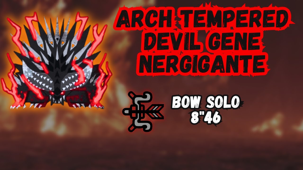 {MHW:IB} Devil Gene Nergigante Bow Solo - YouTube