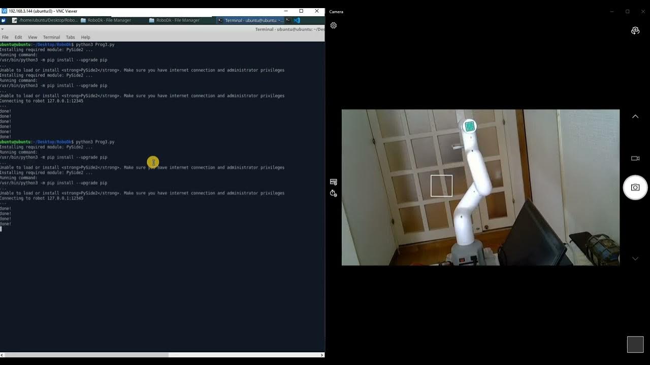 RoboDK.Generate program and run in MyCobot - YouTube