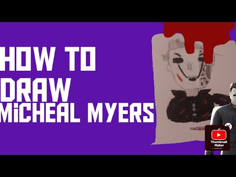How to draw Micheal Myers - YouTube