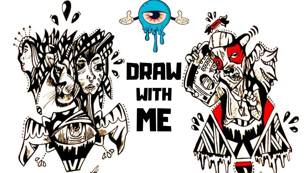 How to Doodle (New Character) Pen Drawing - YouTube