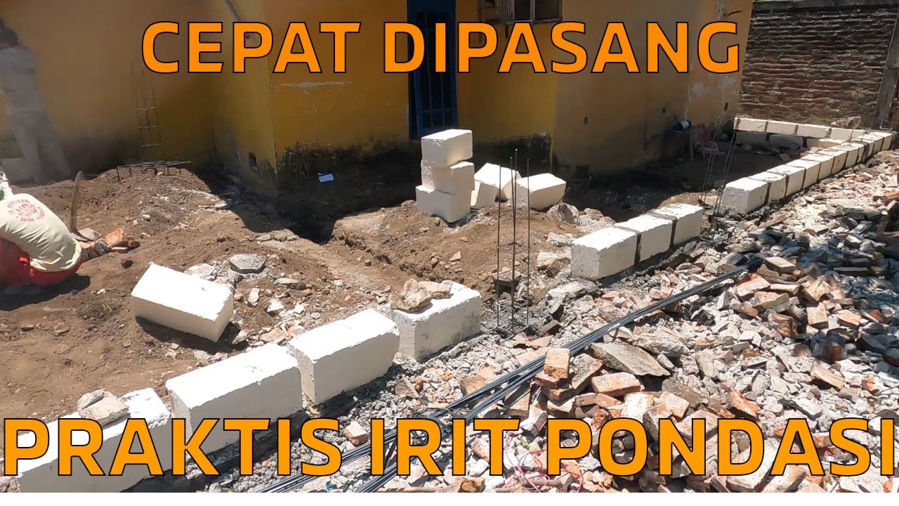 Cara Pasang Batu Pondasi Rumah Minimalis Menggunakan Batu Kumbung - YouTube