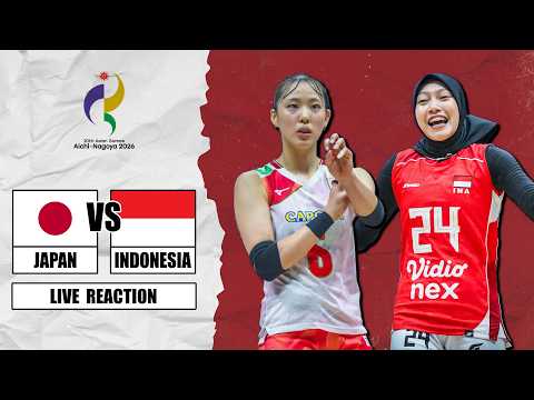 🔴 JAPAN VS INDONESIA, Women Volleyball Asian Games 2026 Live Reaction