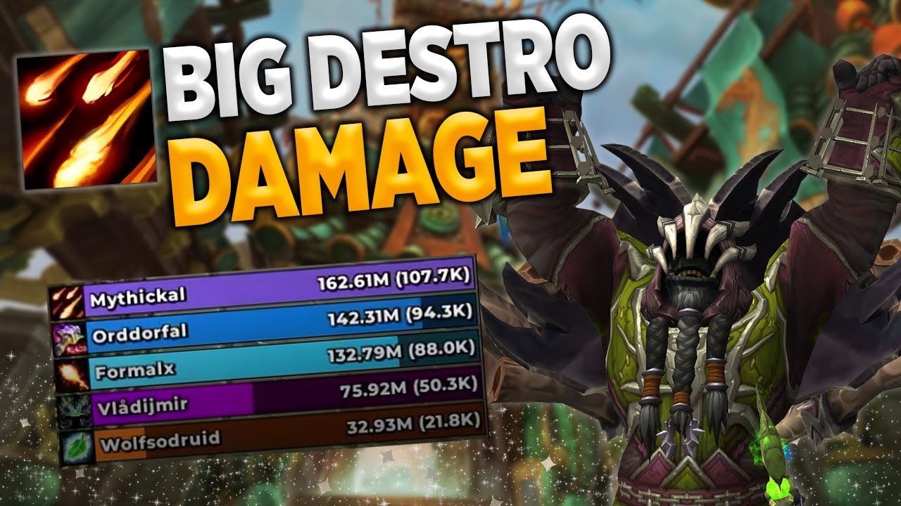 Destruction Warlock | 108K Overall | Temple of the Jade Serpent Mythic ...