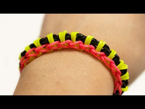 Bransoletka z Gumek, Którą Pokochasz! 😍 Łatwy i Niesamowity Wzór ! 💗 Loom Bands