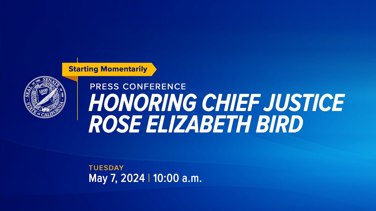 Honoring Chief Justice Rose Elizabeth Bird - YouTube