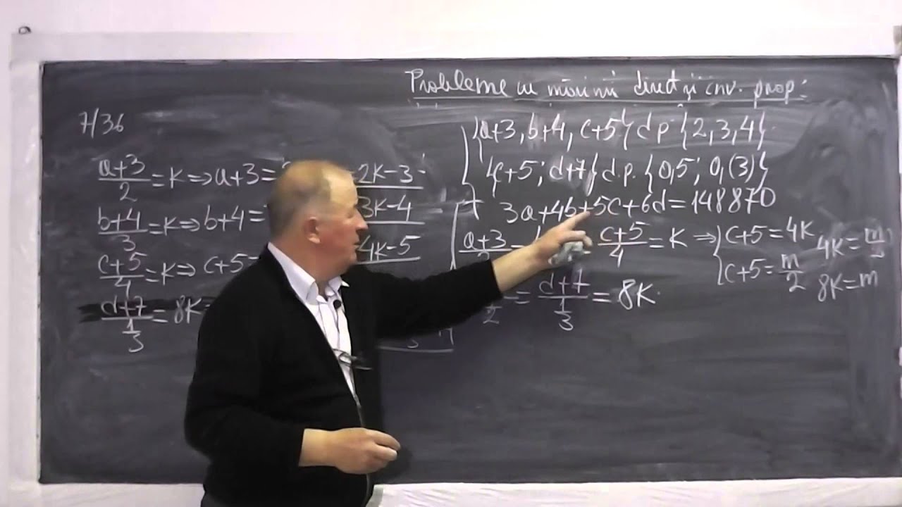 2/2 Lectia 470 - Rezolvam probleme cu marimi direct si invers ...
