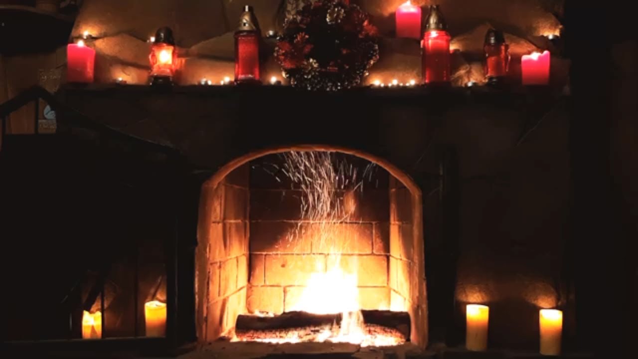 Smooth Classical Music with Crackling Fireplace 4K. Cozy Ambience ...
