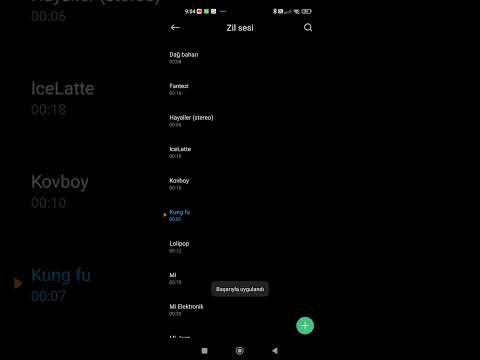 Xiaomi Mi 11 Zil sesleri