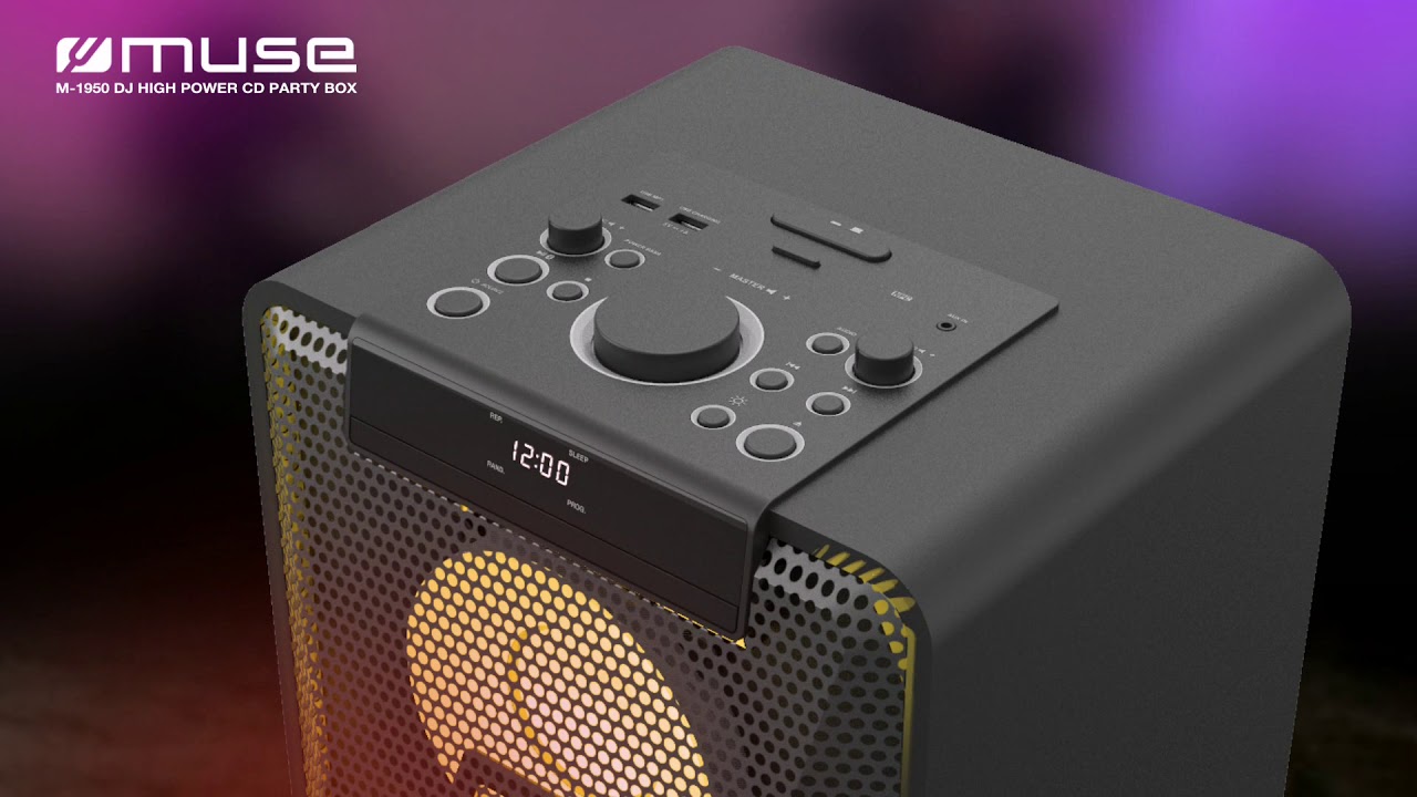 MUSE Enceinte sono M-1950 DJ Bluetooth - YouTube