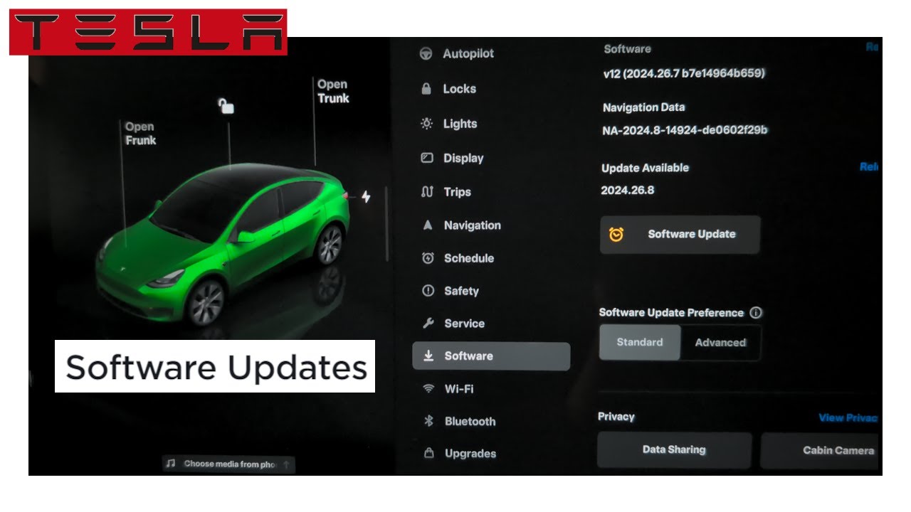 Software Update 2024.26.8 Over the Air for Our Tesla Model Y Release ...